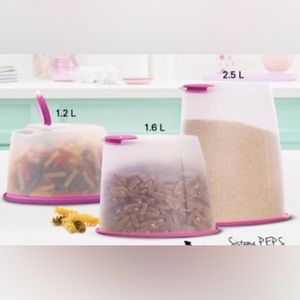 Tupperware | Kitchen | Tupperware Modular Cereal Storage Canister Set ...